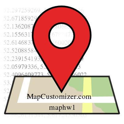 View map | Mapcustomizer.com